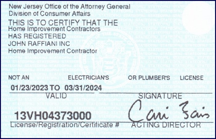 Raffiani's Licenses And Associations Show Lawn Sprinkler Excellence To ...